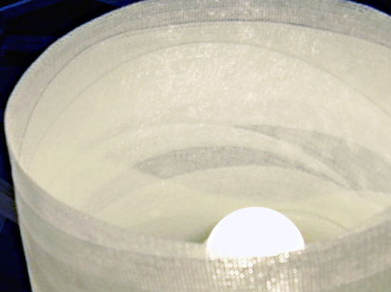 'unbroken' fibreglass plaster lamps by zaven