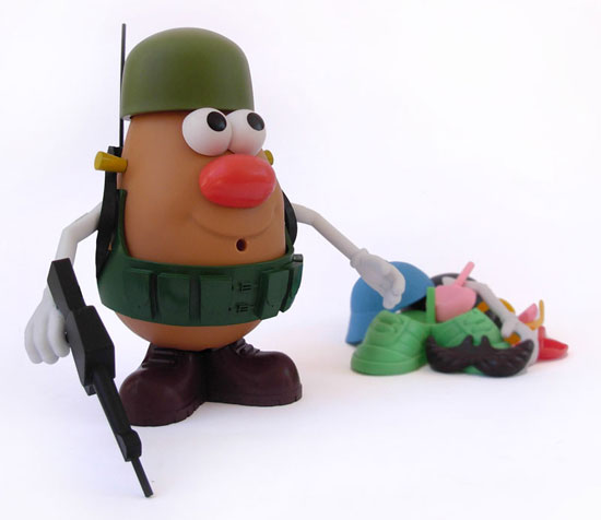 mr potato head in the army by avihai shurin