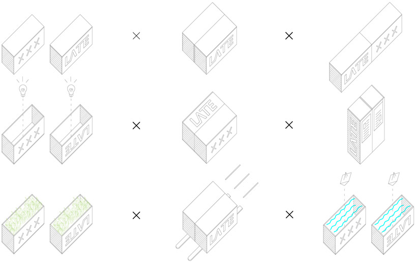 LATE architects: typographic installation