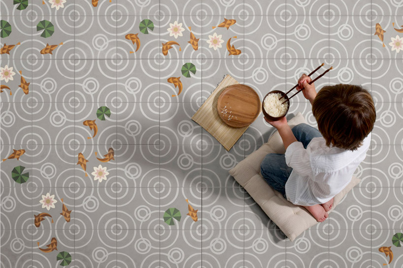 MUT design: drops concrete tiles for entic design