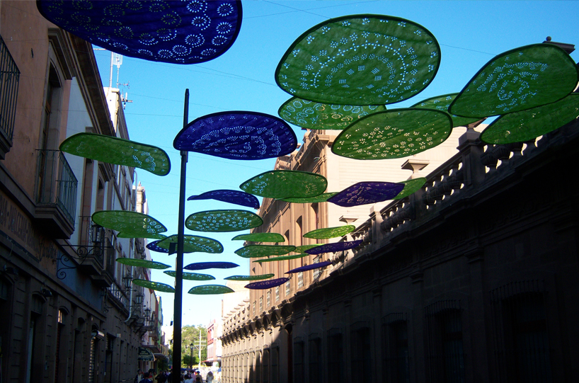 passage, paper lights intervention by ivan juarez of x studio