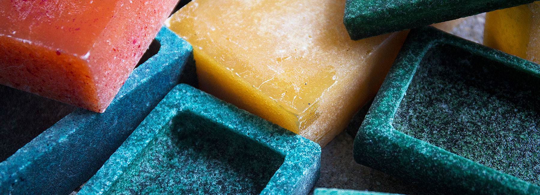yosuke matsushita coats sponges in melted resin to form solid cases