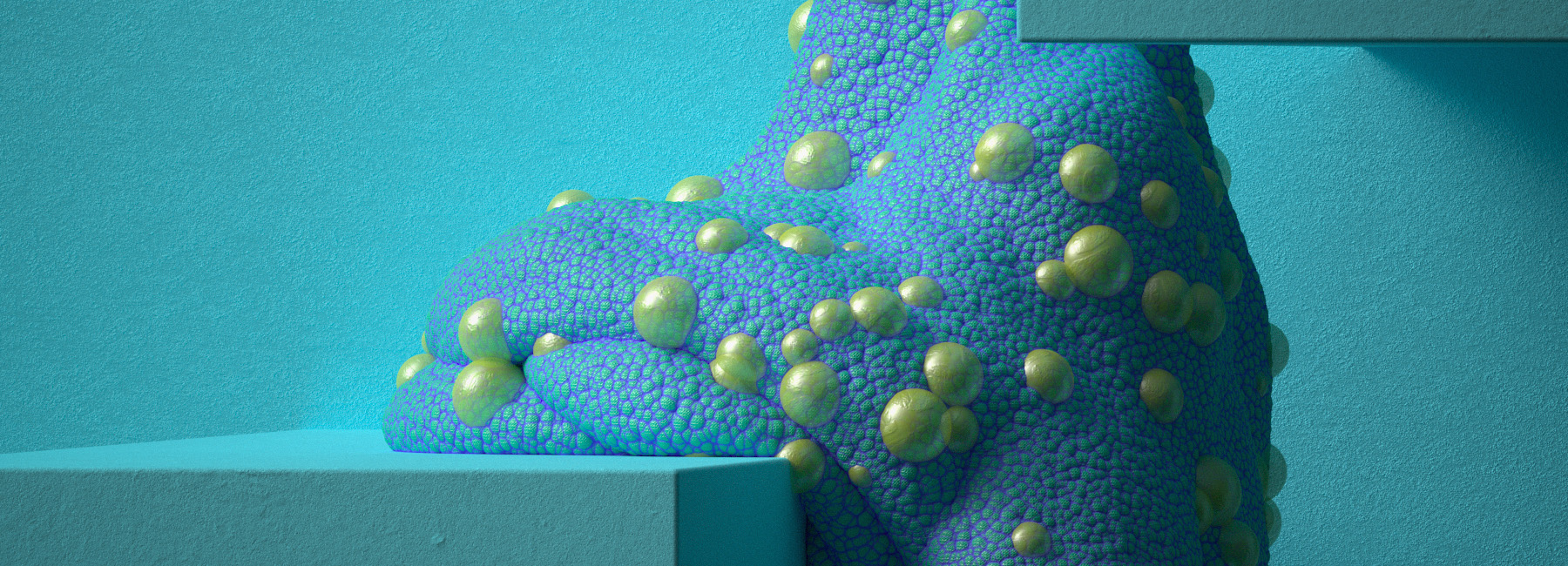 this fantastically strange animation sees squidgy creatures interact ...