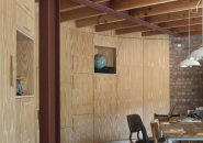 BLAF architects uses recycled bricks to build curved 'gjG house' in belgium