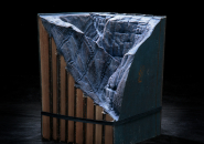 guy laramée deconstructs spiritual tomes into whimsical desert landscapes