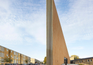 hufton + crow captures COBE's wedge-shaped library in copenhagen