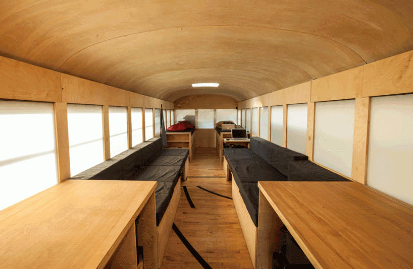 hank bought a bus: architecture student turns bus into a house