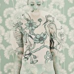 emma hack camouflages painted people in intricate patterns