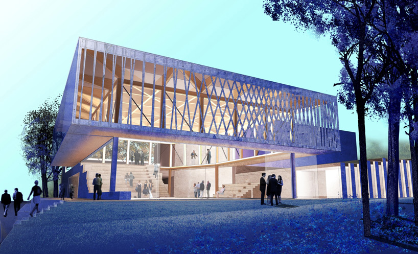 studio gang-designed writers theatre breaks ground near chicago