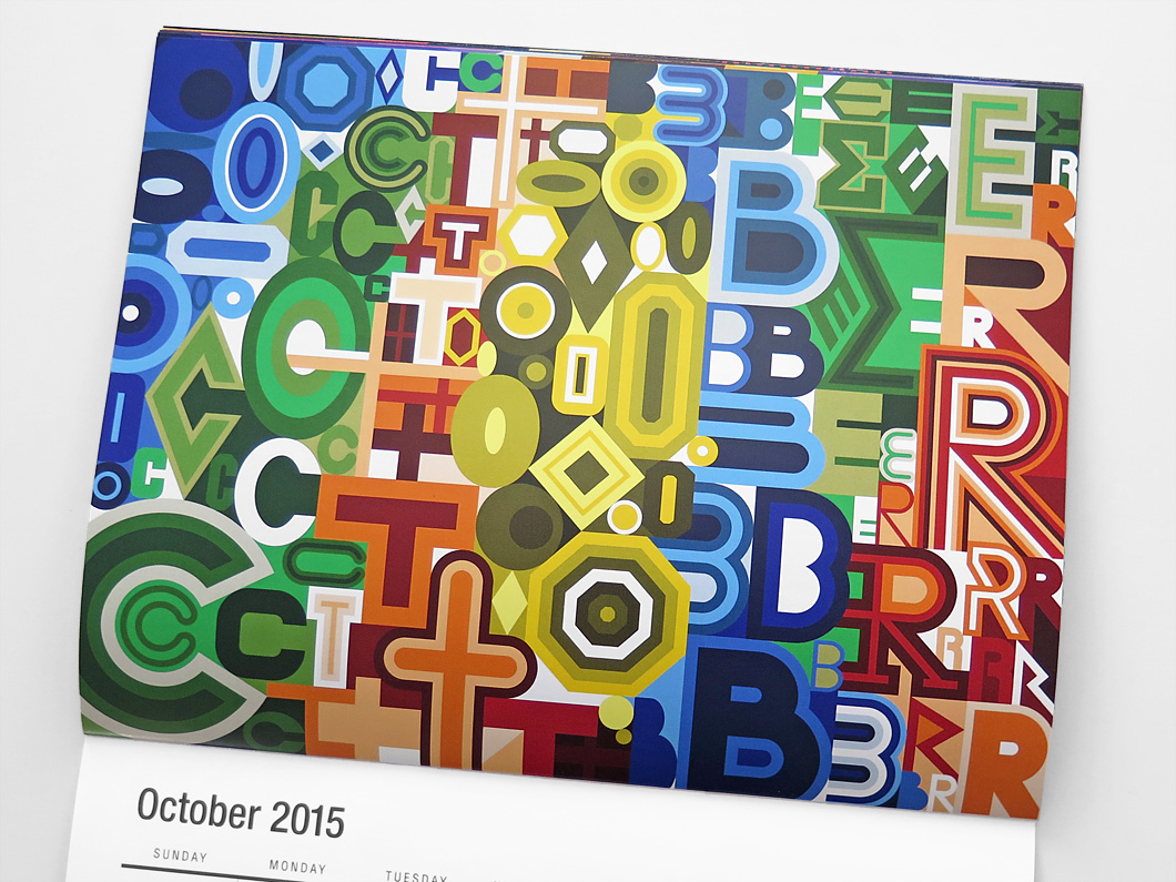 2015 ‘vectorfunk’ calendar by matt w. moore