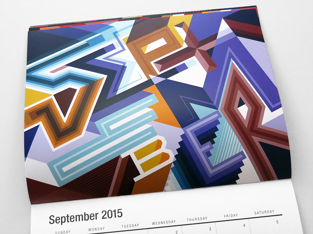 2015 ‘vectorfunk’ calendar by matt w. moore