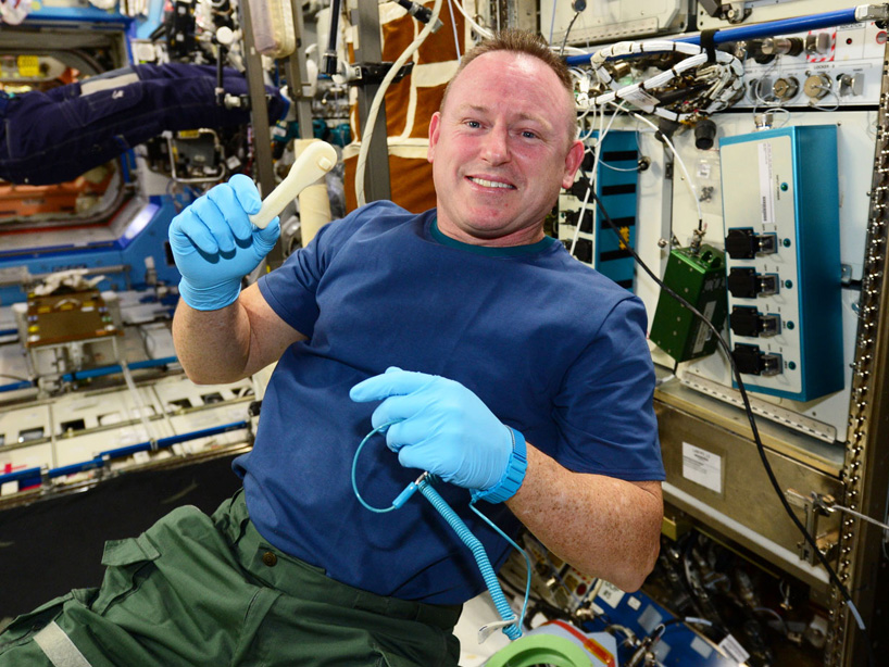 ratchet tool designed on earth uplinked & 3D printed in space by NASA