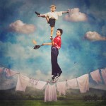 jane long immortalizes historic glass-plate photos with a surrealist twist