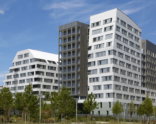 four practices arrange a series of mixed-use structures in paris