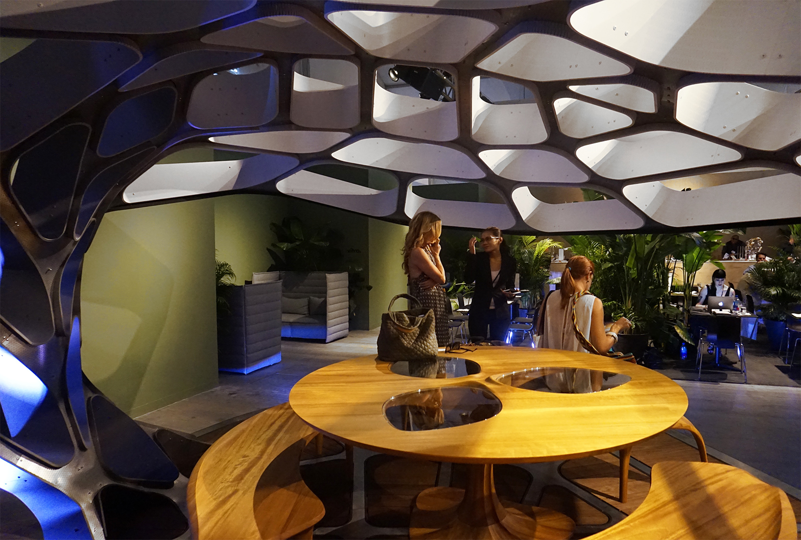 zaha hadid volu, dining pavilion at design miami/