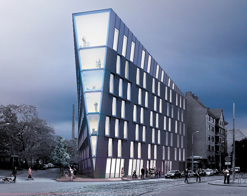 NRJA conceives multi-use office building in riga, latvia