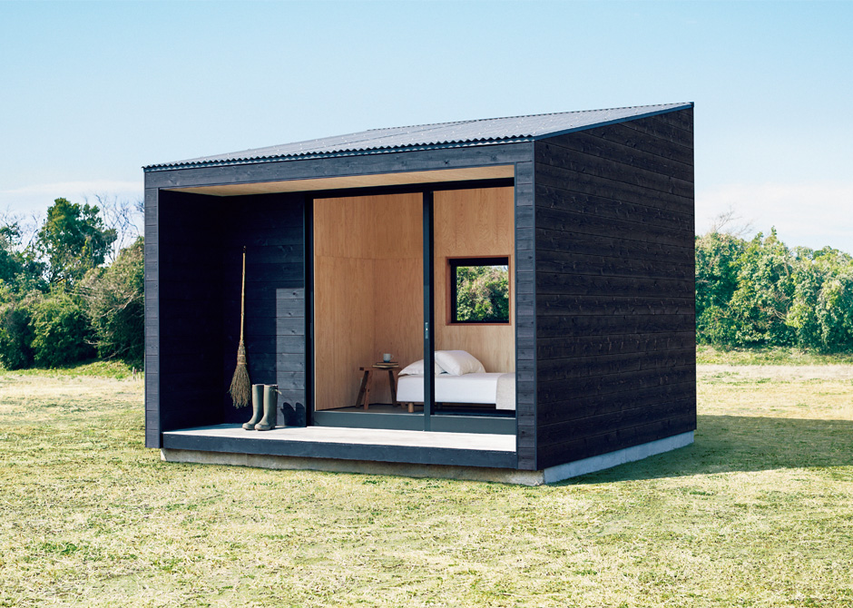 muji releases minimalist tiny hut for compact cabin living