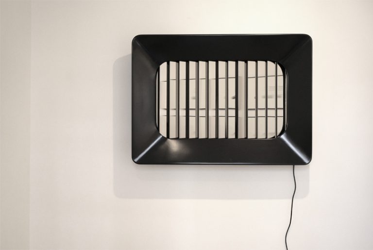 ionna vautrin's billboard mirror reflects visitors to atelier relief