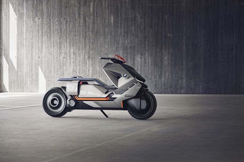 BMW unveils design for zero-emission motorrad concept link bike