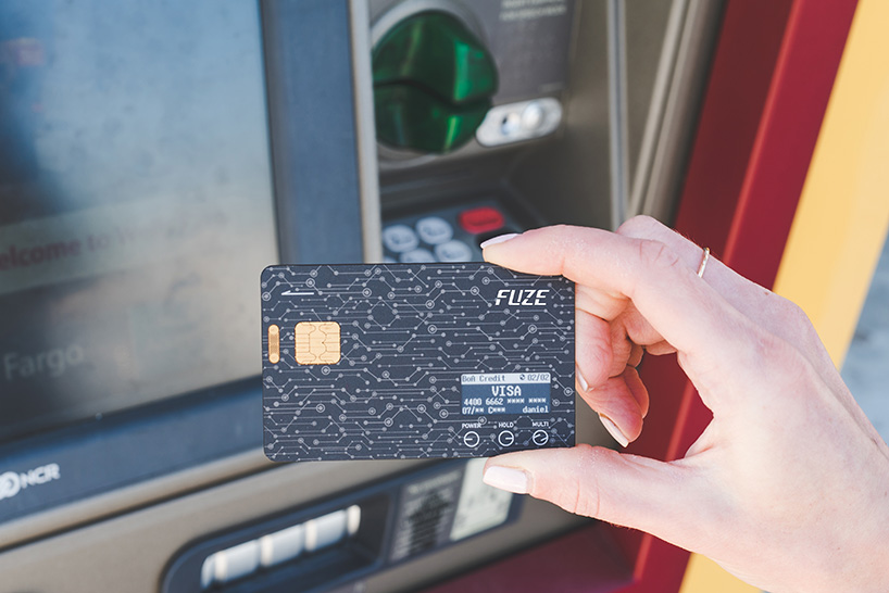 the fuze card slims down your whole wallet into one nifty smartcard