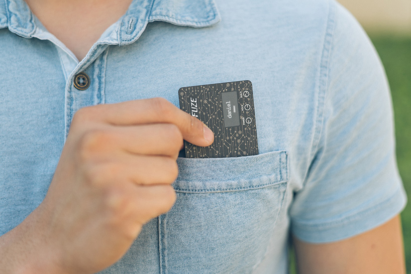 the fuze card slims down your whole wallet into one nifty smartcard