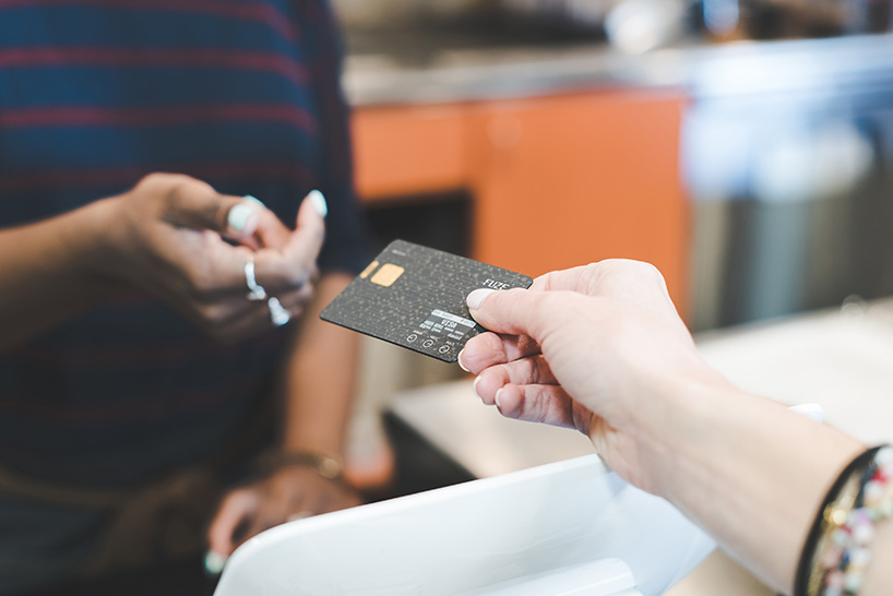 the fuze card slims down your whole wallet into one nifty smartcard