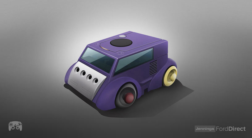 ford dealer reimagines 8 iconic retro game consoles as cars