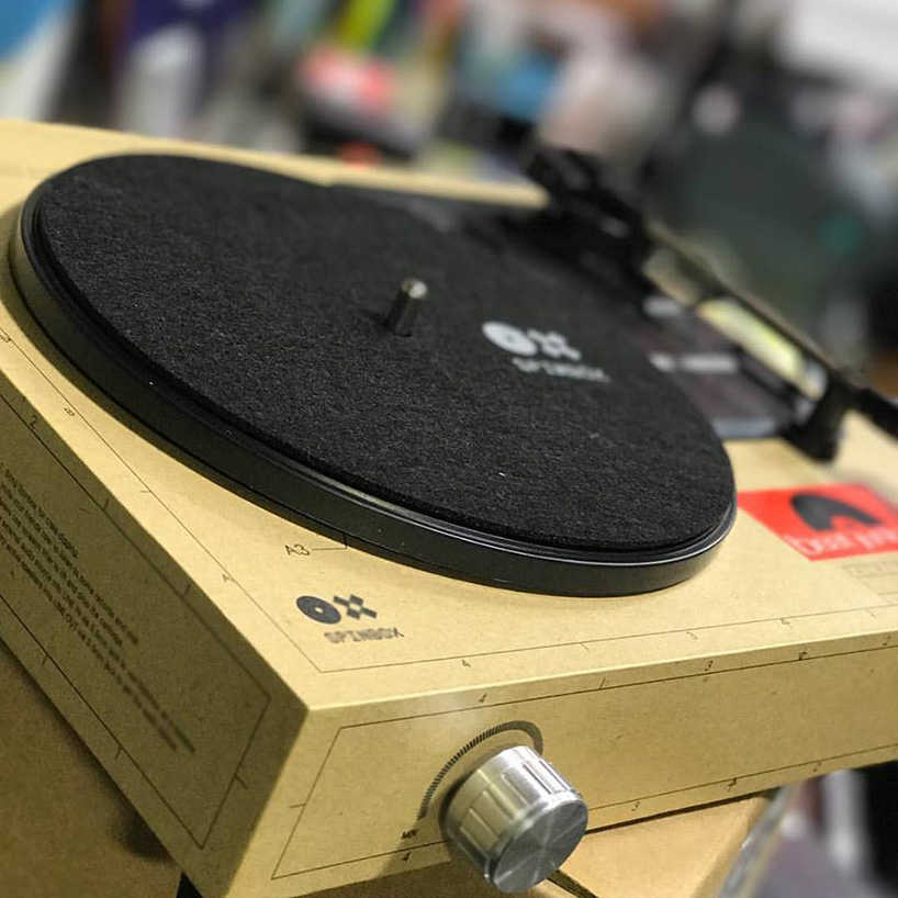 spinbox is the cardboard box turntable that you can build yourself