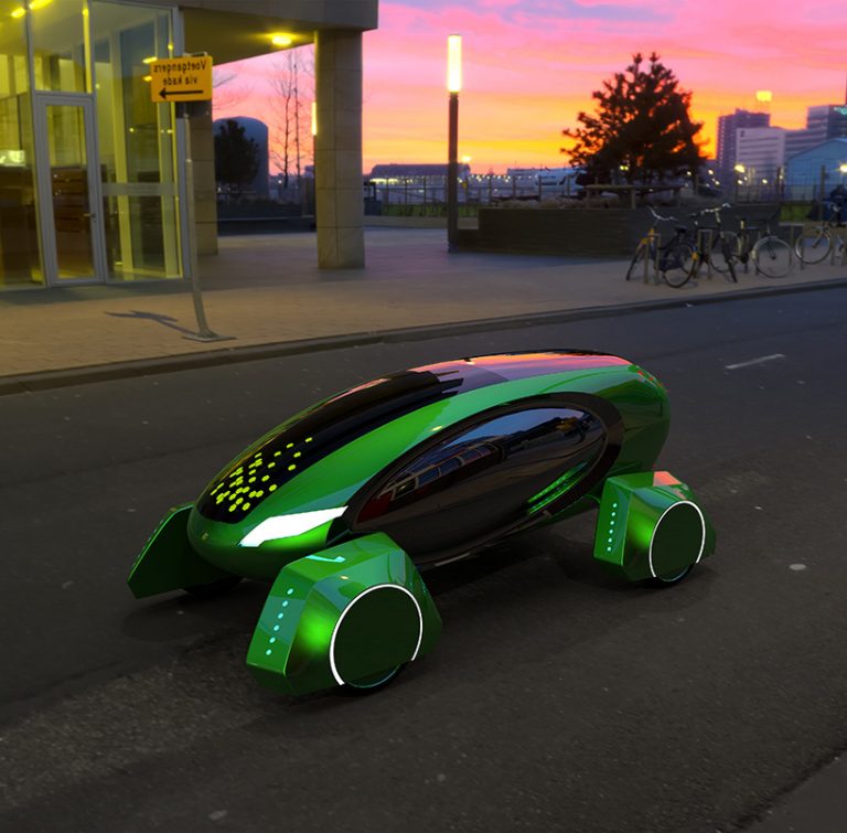 the kar-go self-driving robot delivers straight to your door