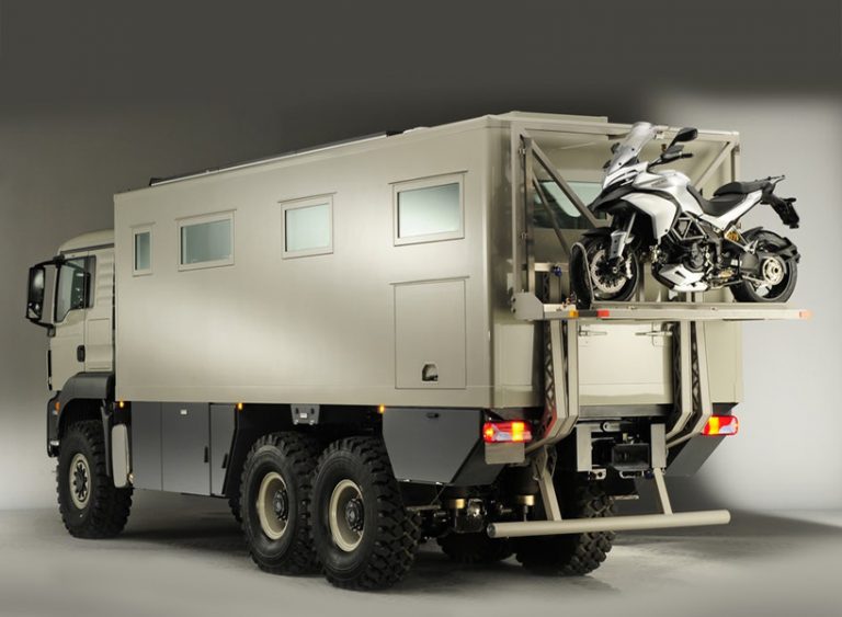 action mobil XRS 7200 expedition vehicle is a penthouse on wheels