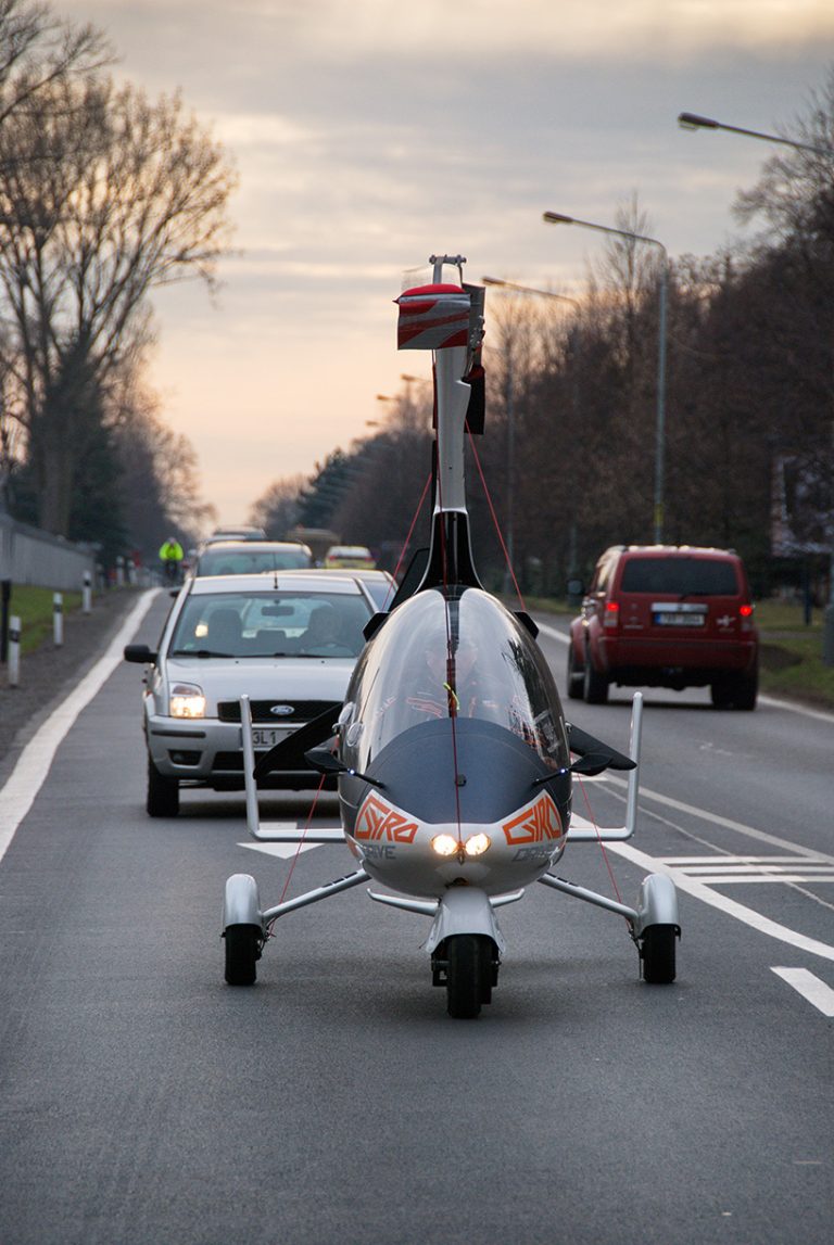 nirvana autogyro's gyrodrive becomes world’s first street legal flying car