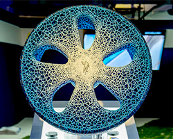 NASA & goodyear design airless spring tire for extraterrestrial surfaces