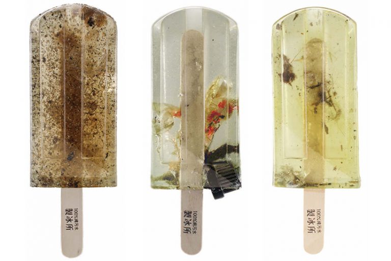 polluted water popsicles raise awareness on taiwan's water contamination