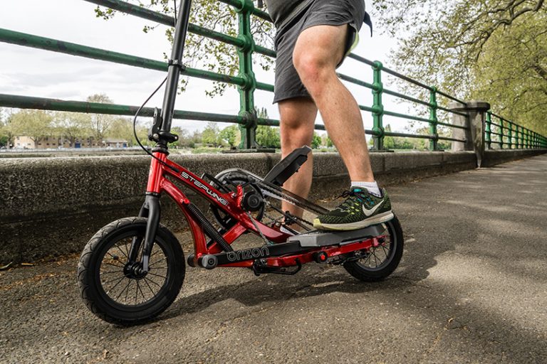 the stepwing fitness bike is a comfy cross-trainer for commuting
