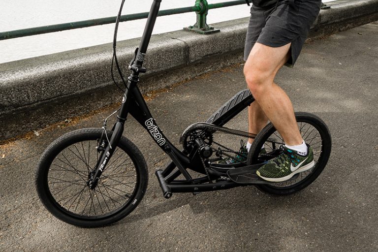 the stepwing fitness bike is a comfy cross-trainer for commuting