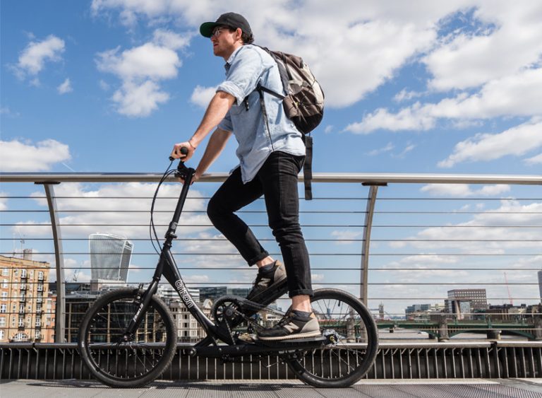 the stepwing fitness bike is a comfy cross-trainer for commuting