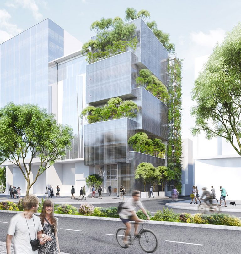 VTN architects blend greenery into nanoco head office in vietnam