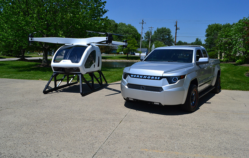 workhorse's surefly fuses helicopter with drone into a carbon-fiber craft