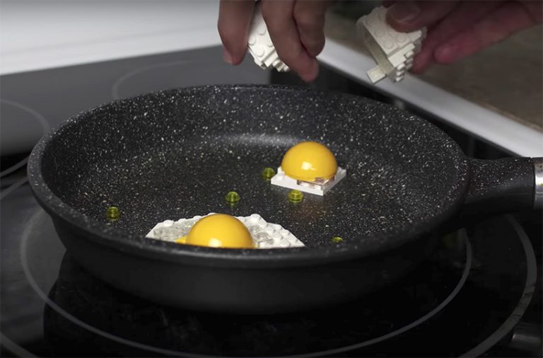 this appetizing LEGO breakfast uses unusual ingredients
