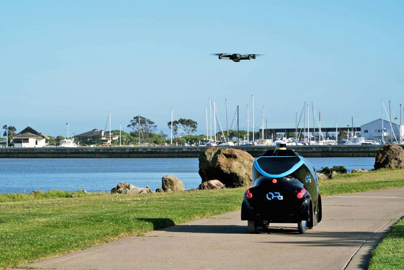 O-R3 self-driving police car can track criminals and launch drones