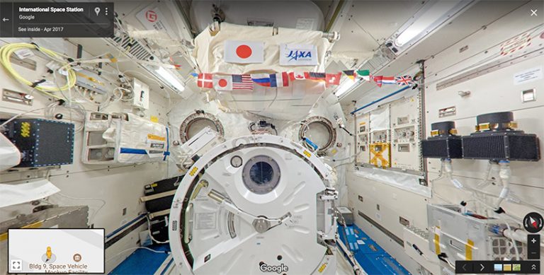 explore the international space station with google street view