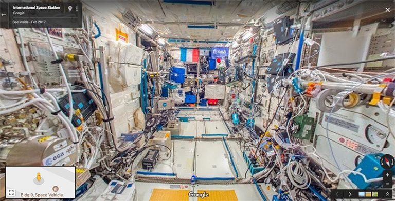 explore the international space station with google street view