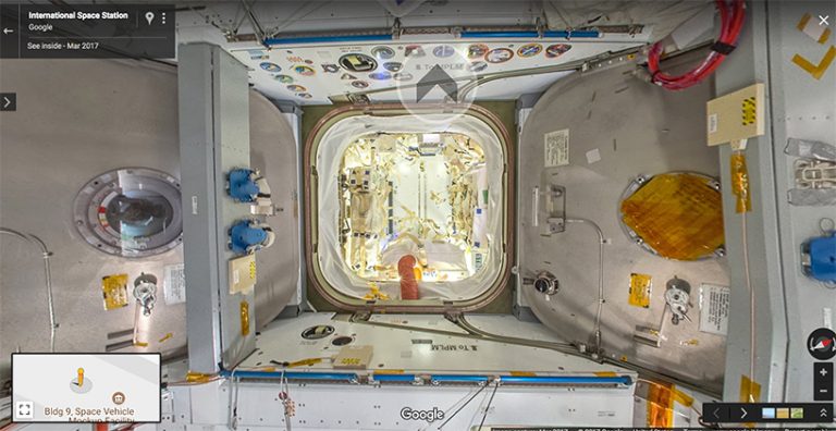 explore the international space station with google street view
