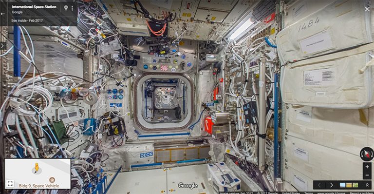 explore the international space station with google street view
