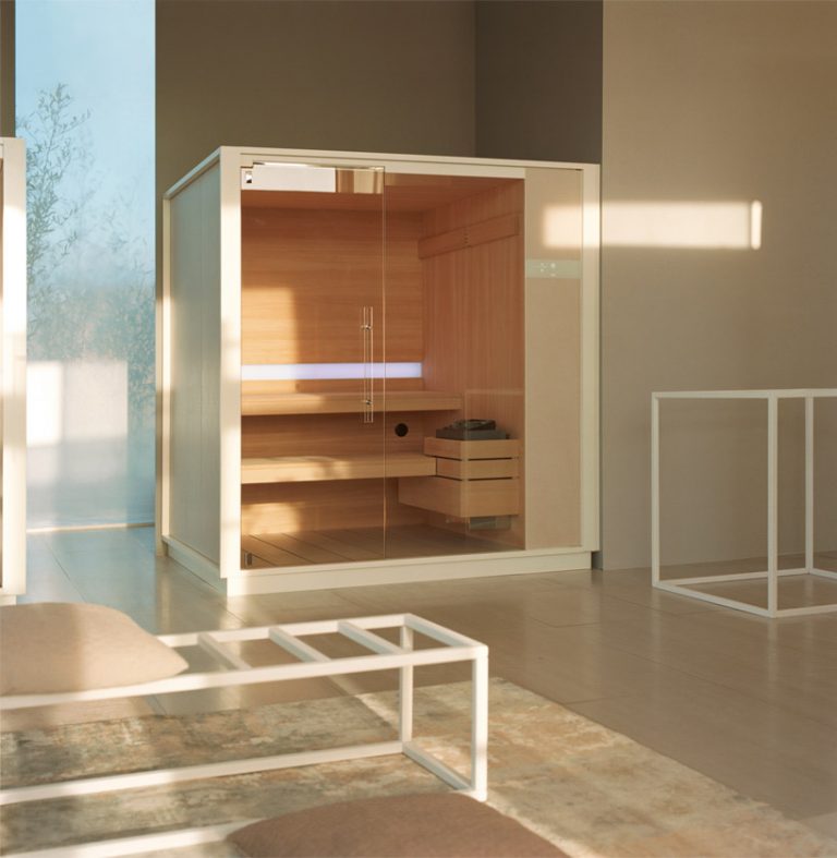 effegibi logica sauna and hammam seamlessly adapts to perfect spa spaces
