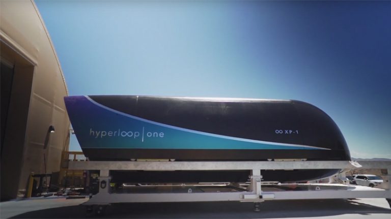 hyperloop one's second phase testing propels mag-lev pod to 310 km/h