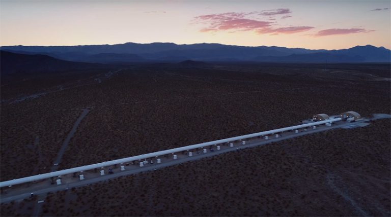 hyperloop one's second phase testing propels mag-lev pod to 310 km/h