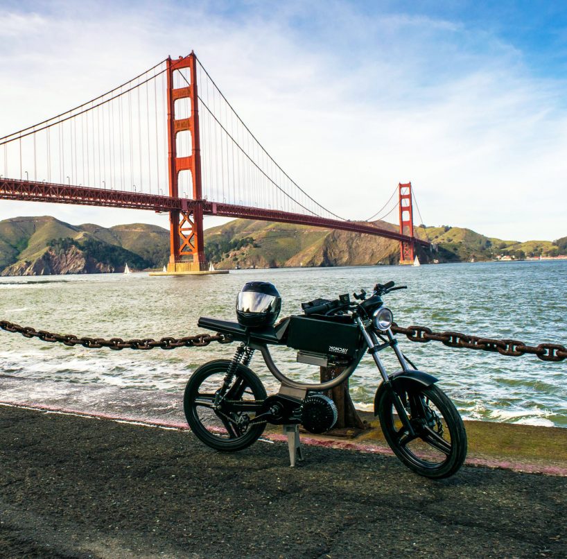 monday motorbikes M1 is a minimalist e-bike built for city commutes