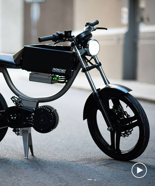 monday motorbikes M1 is a minimalist e-bike built for city commutes