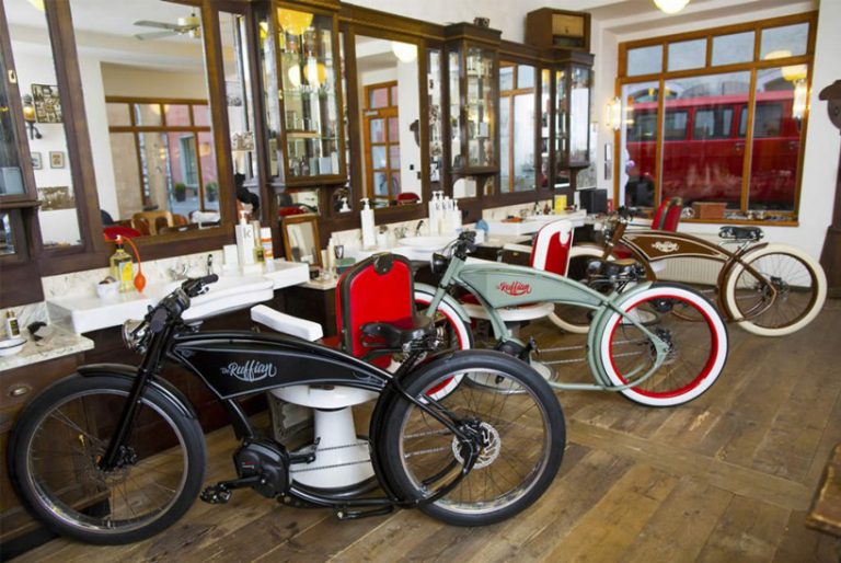 ruff cycles' ruffian electric bike echoes motorcycle style from 1900s